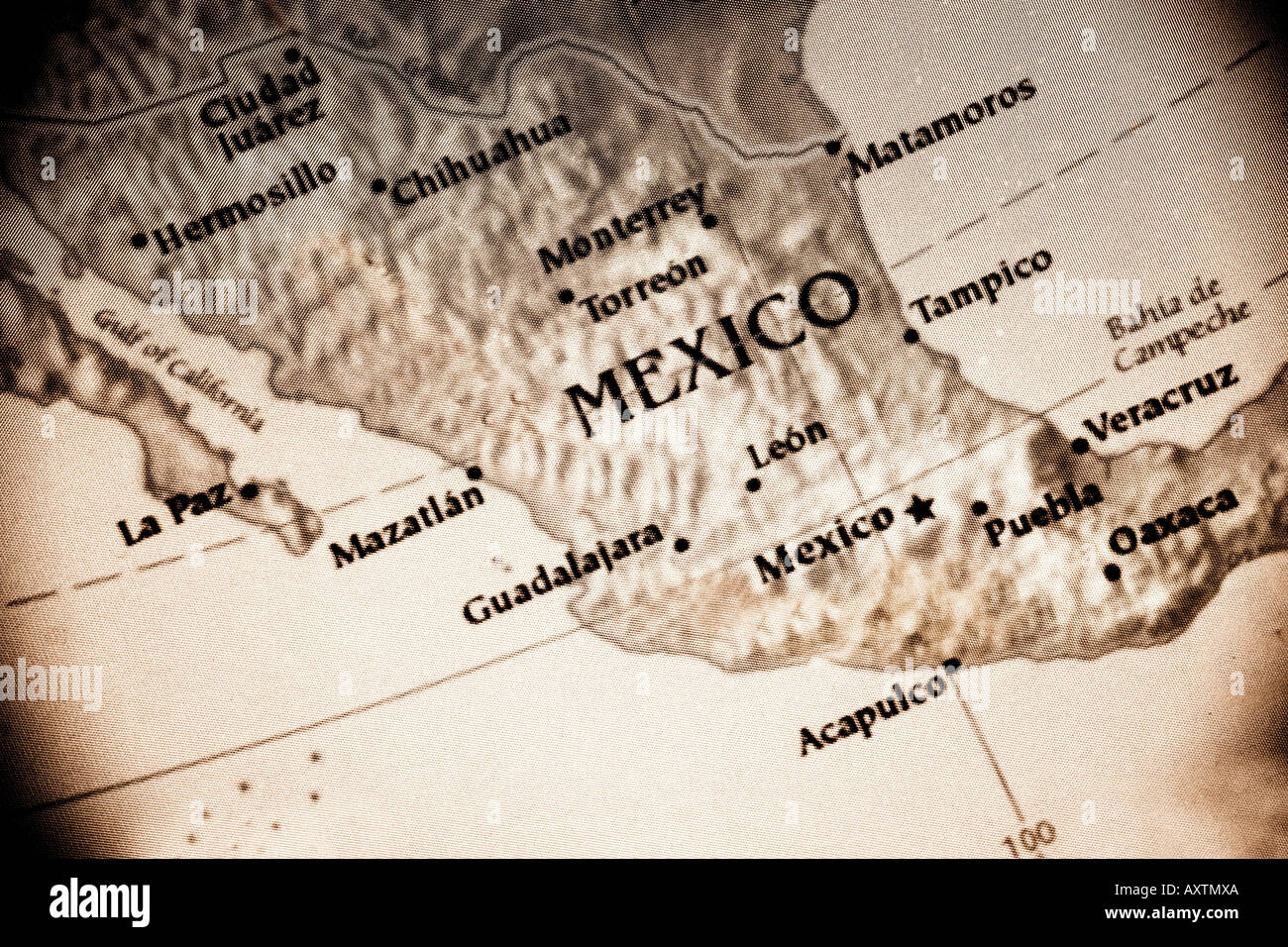 Mappa del messico immagini e fotografie stock ad alta risoluzione - Alamy
