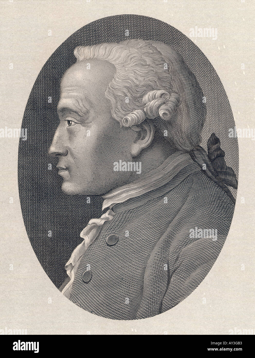 Immanuel kant 1724 1804 german philosopher immagini e fotografie stock ...