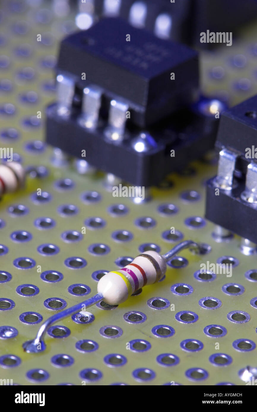 Circuito breadboard resistor immagini e fotografie stock ad alta ...