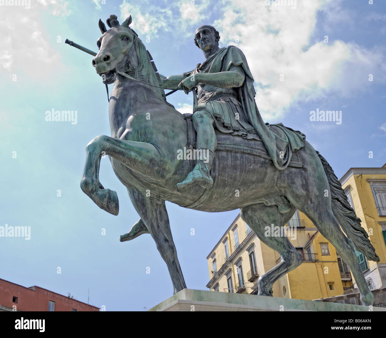 Statua di Carlo III di Borbone, piazza Plebiscito, Napoli Napoli città ...