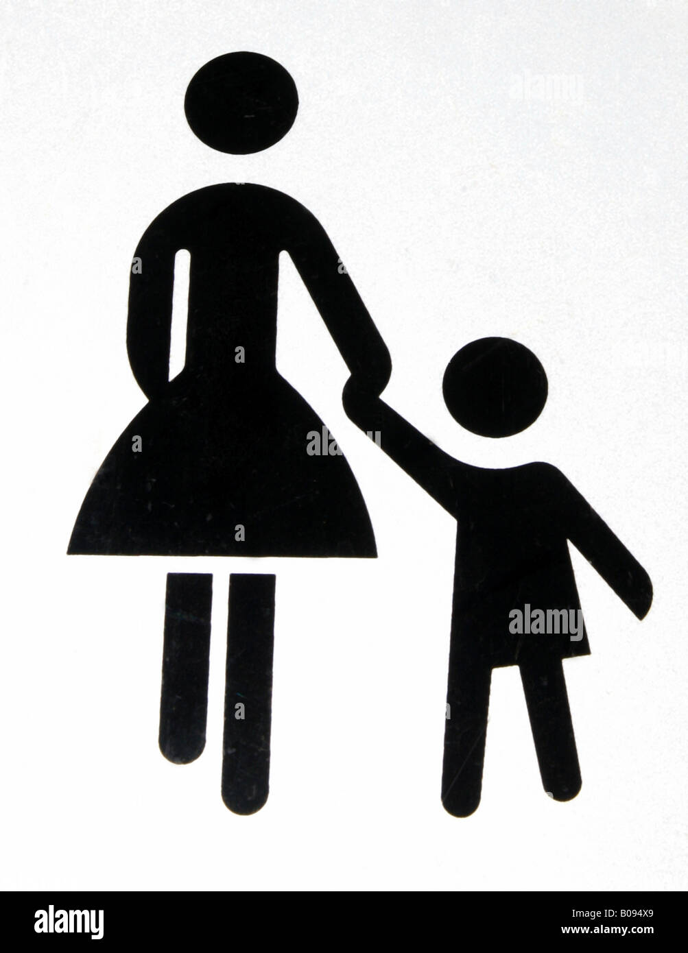 Donna e bambini icona simbolo segno pittogramma immagini e fotografie ...