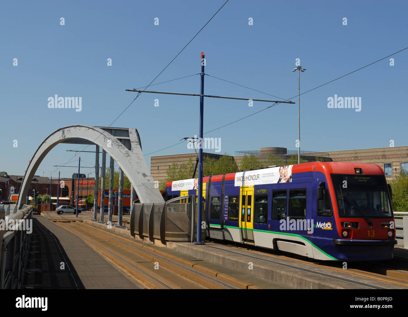Sistema di tram della metropolitana delle midlands occidentali immagini ...
