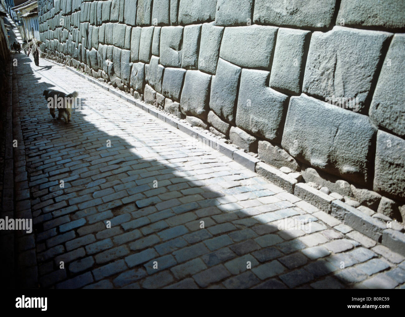 Inca muro di pietra muratura antico palazzo del sovrano inca inka roca ...