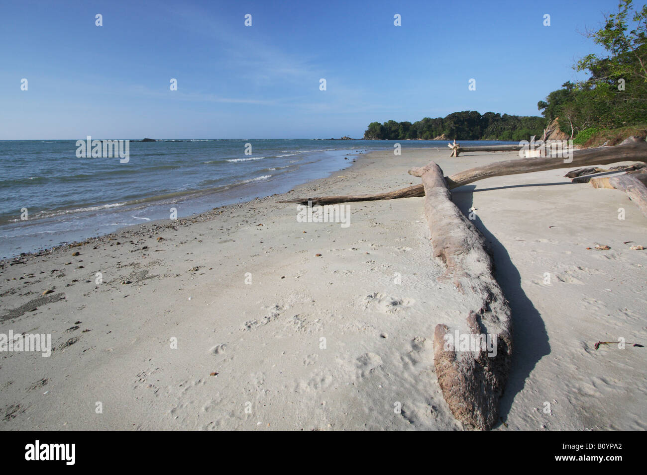 Spiaggia deserta, Pulau Labuan, Sabah Malaysian Borneo Foto stock - Alamy