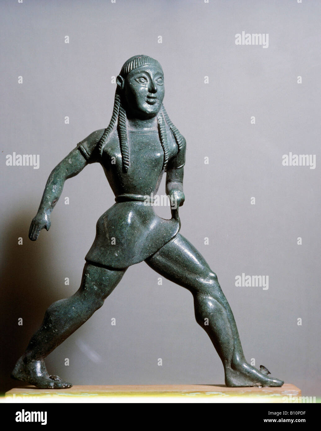 Statuetta in bronzo Spartan atleta donna 530 BC statuetta Grecia Museo ...