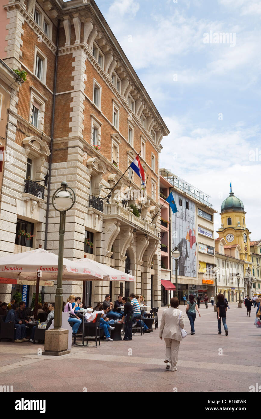 Korzo center rijeka in croatia immagini e fotografie stock ad alta ...