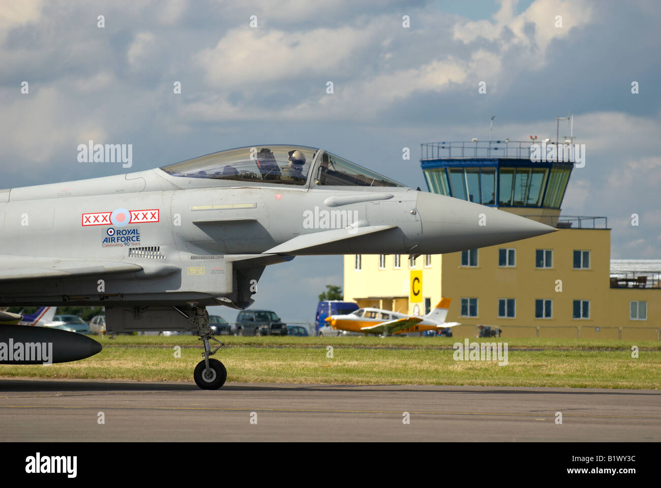 RAF Eurofighter Typhoon naso Cockpit ATC Kemble Air Show 2008 Foto ...