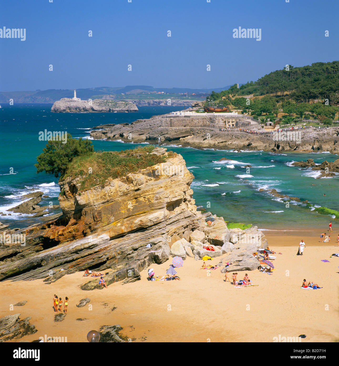 Playa del sardinero santander cantabria immagini e fotografie stock ad ...