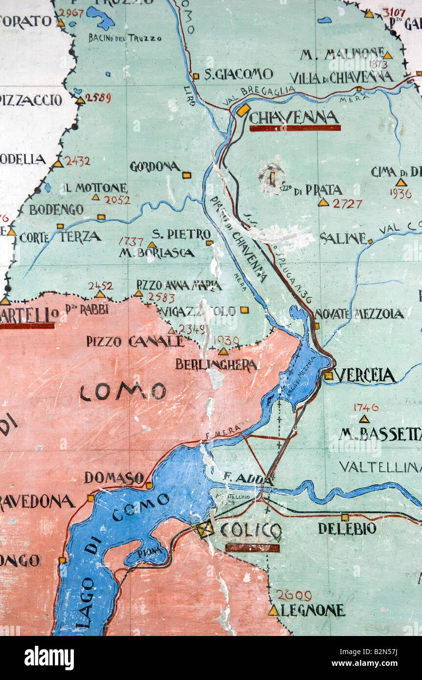 Lecco mappa immagini e fotografie stock ad alta risoluzione - Alamy