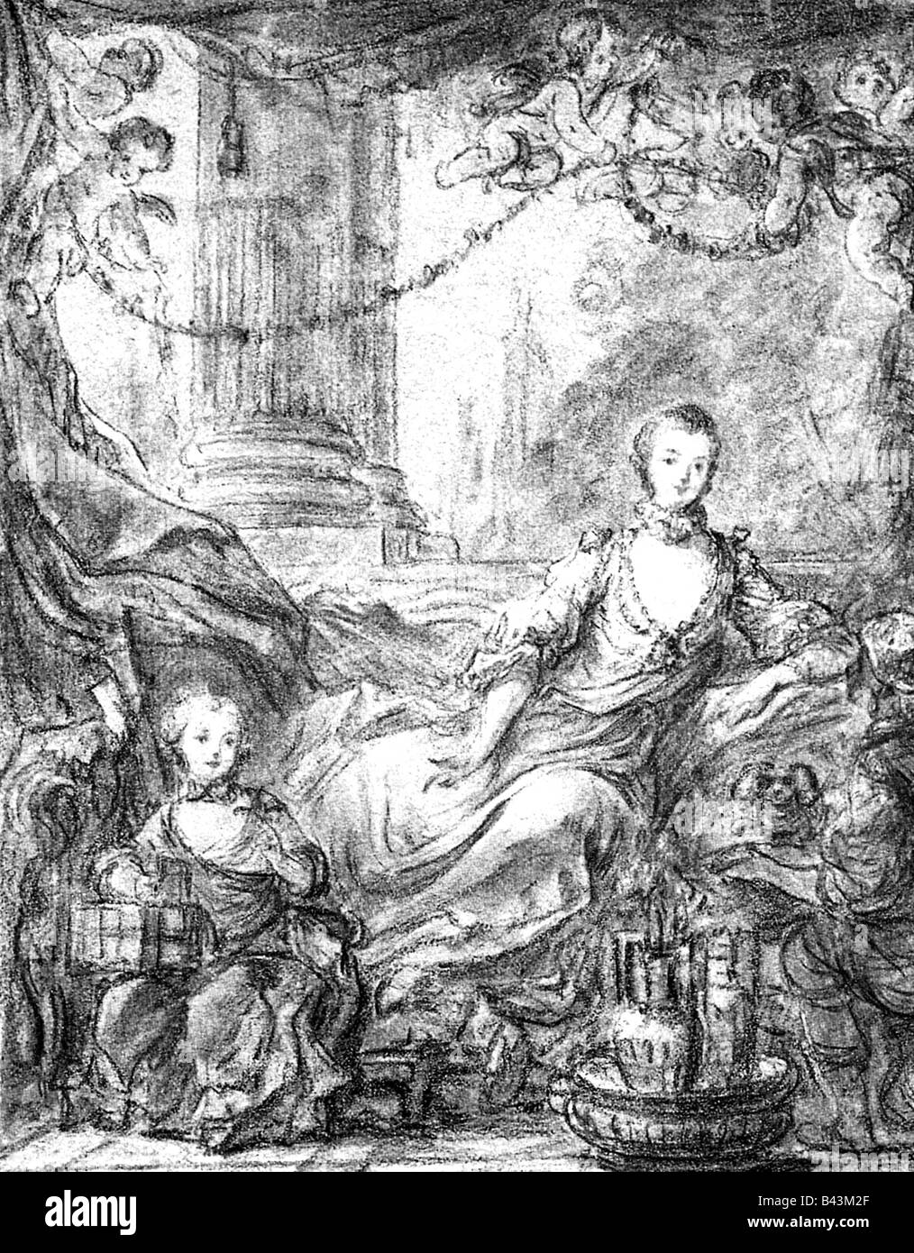 Pompadour, Jeanne Antoinette Poisson, Marquise De, 29.12. 1721 - 15.4. ...