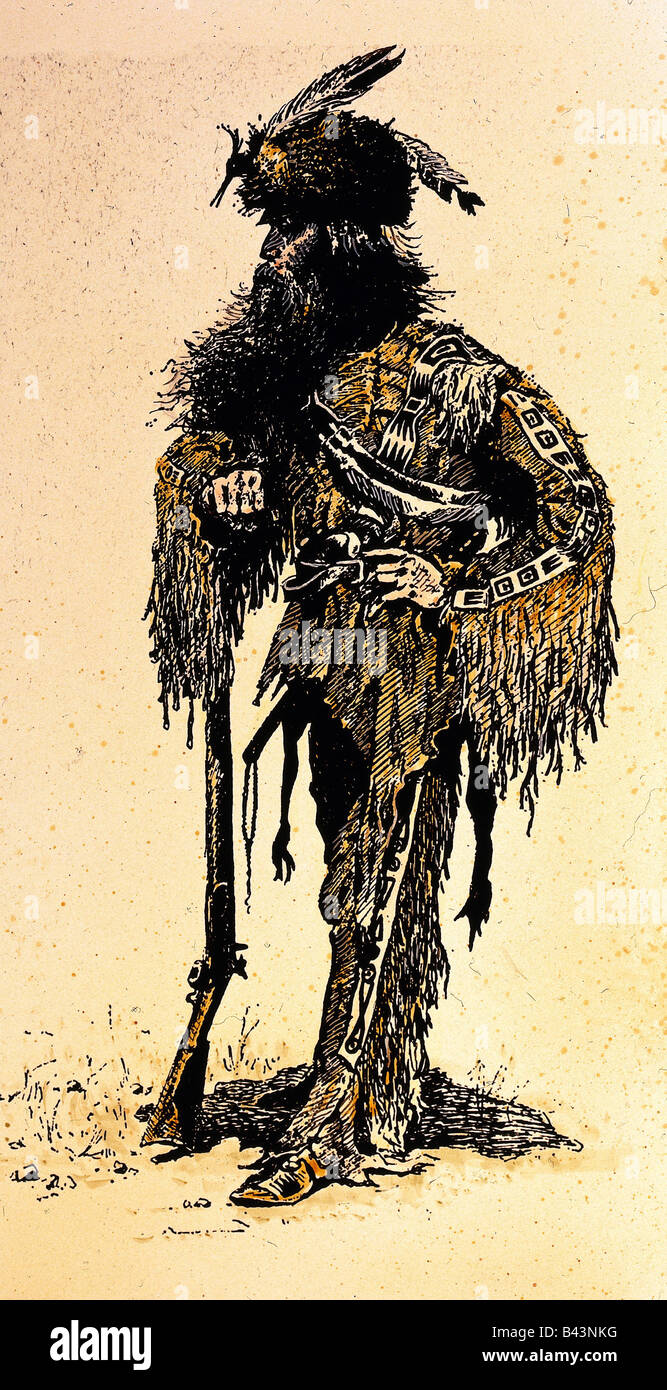 Fur trapper mountain man immagini e fotografie stock ad alta ...