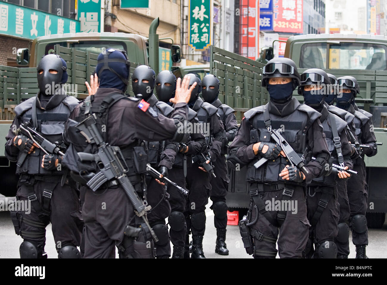 Taiwan Airborne forze speciali, unità antiterrorismo Foto stock - Alamy