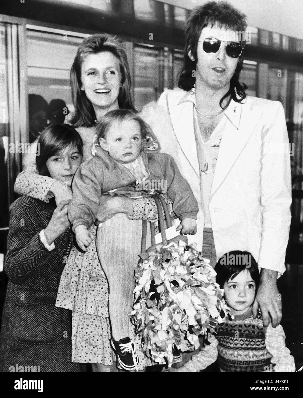 Linda McCartney fotografo con il marito Paul McCartney cantante e i ...
