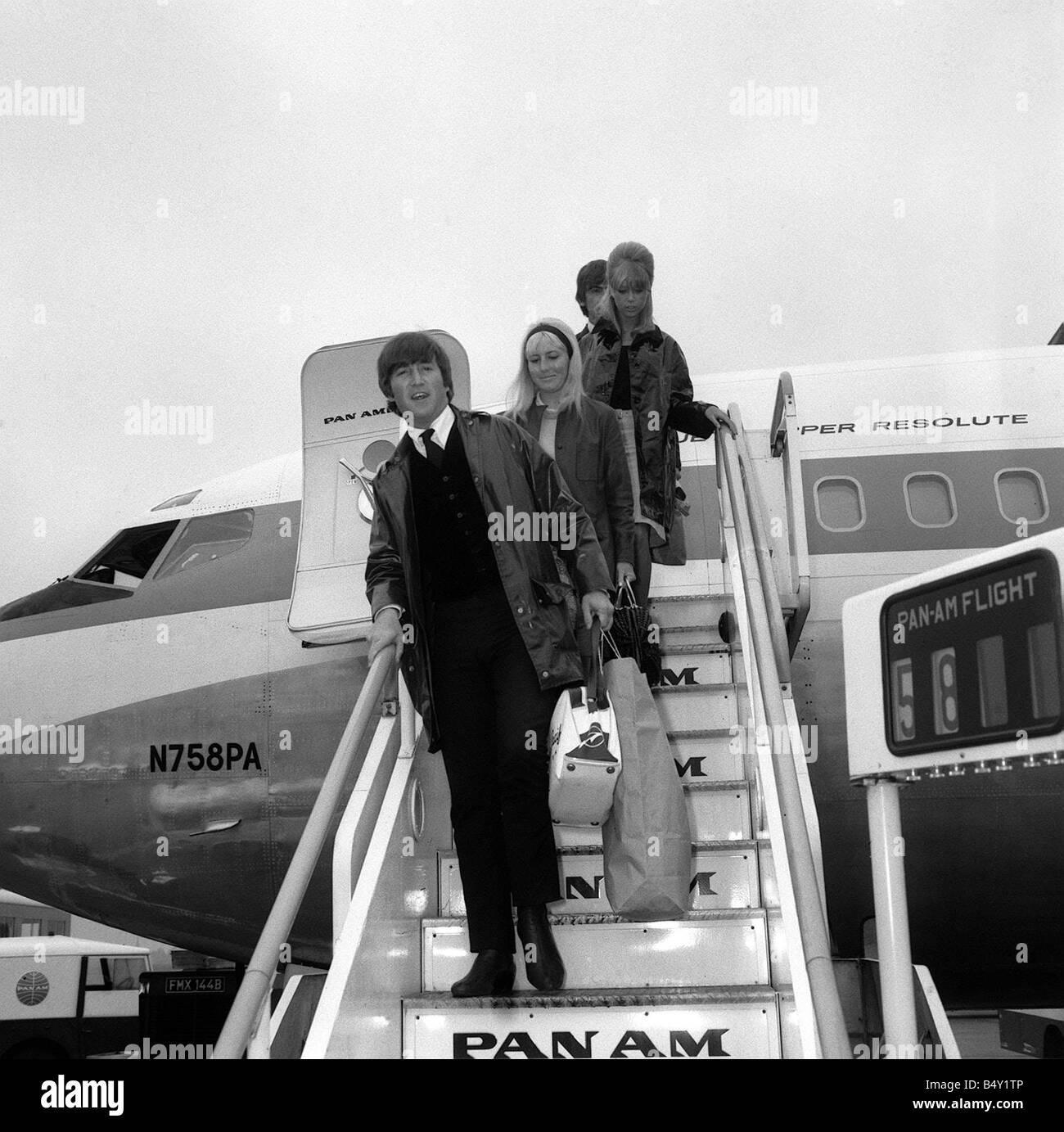 Gruppo pop The Beatles Maggio 1964 John Lennon Paul McCartney Ringo Starr George Harrison due ...