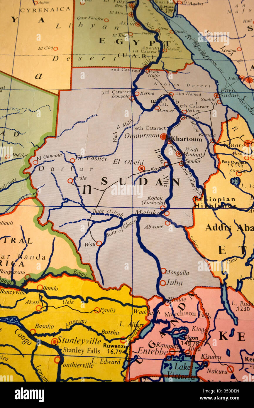 Mappa del fiume nilo immagini e fotografie stock ad alta risoluzione ...