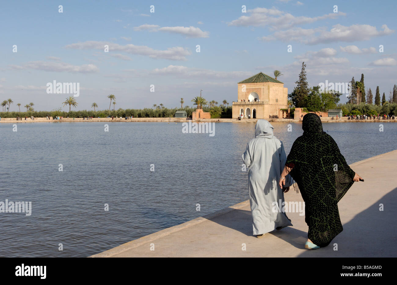 Giardini di Menara, dove almoravidi e costruito una grande piscina al ...