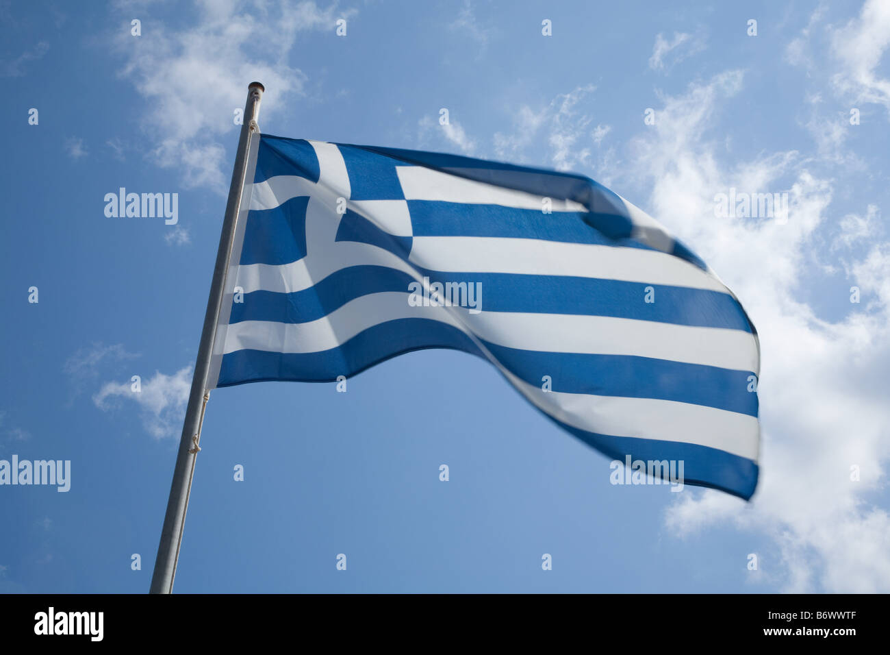 Bandiera greca immagini e fotografie stock ad alta risoluzione - Alamy