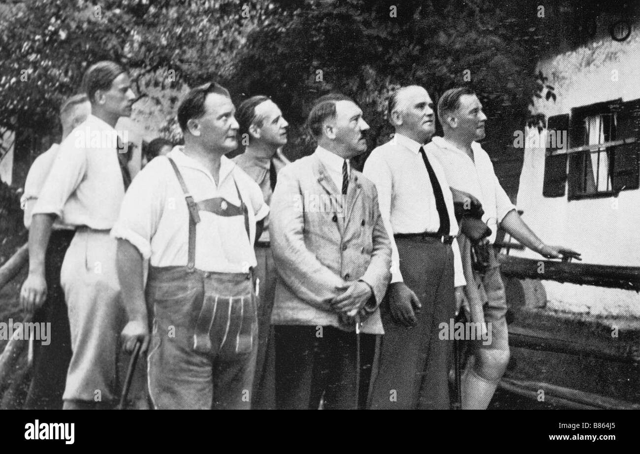 Hitler in vacanza a Berchtesgaden, Bavaria Foto stock - Alamy