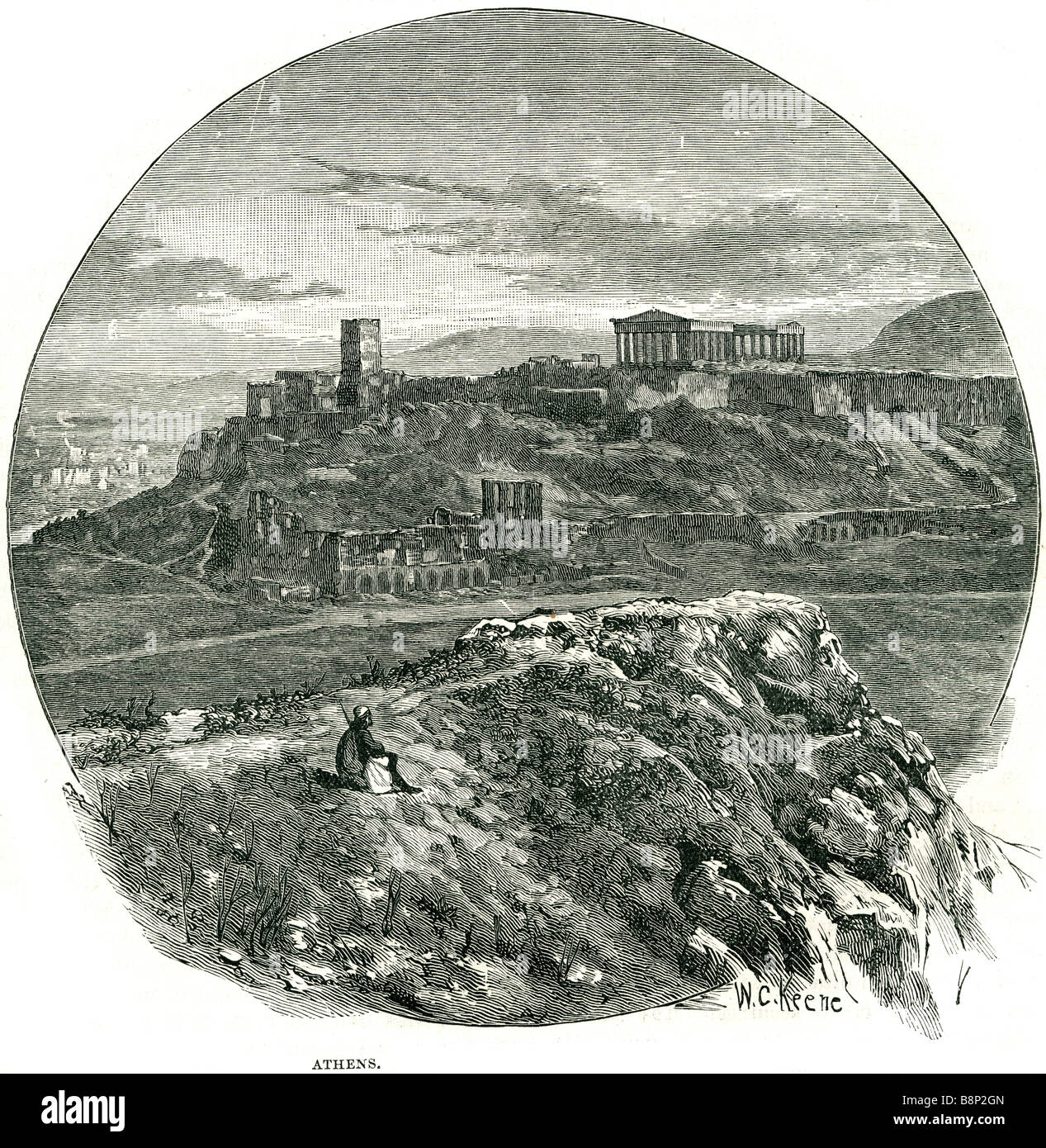 Stampa della città di atene Immagini e Fotos Stock - Alamy