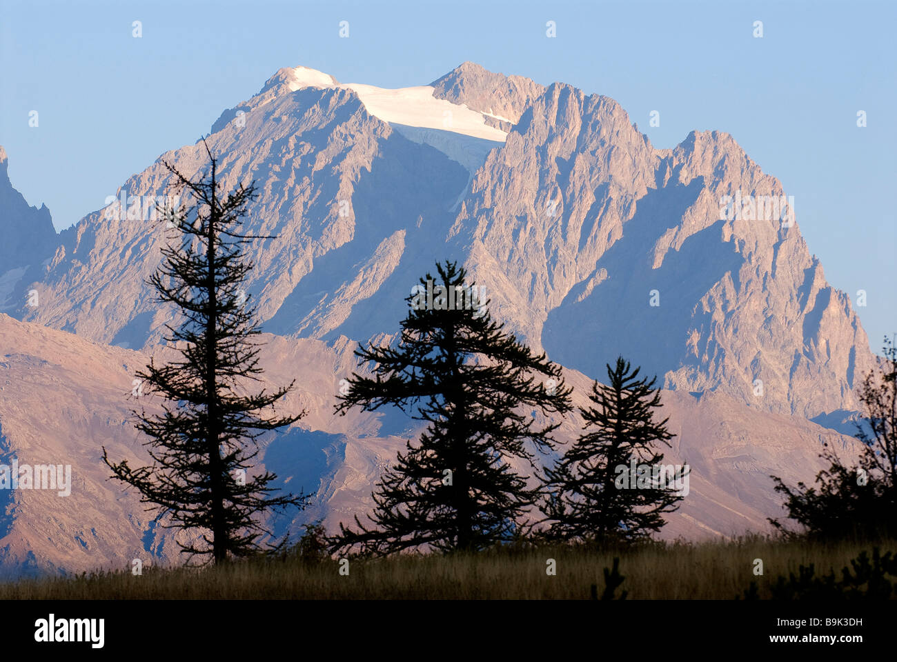 Francia, Hautes Alpes, Mont Pelvoux nel Parco Nazionale degli Ecrins ...