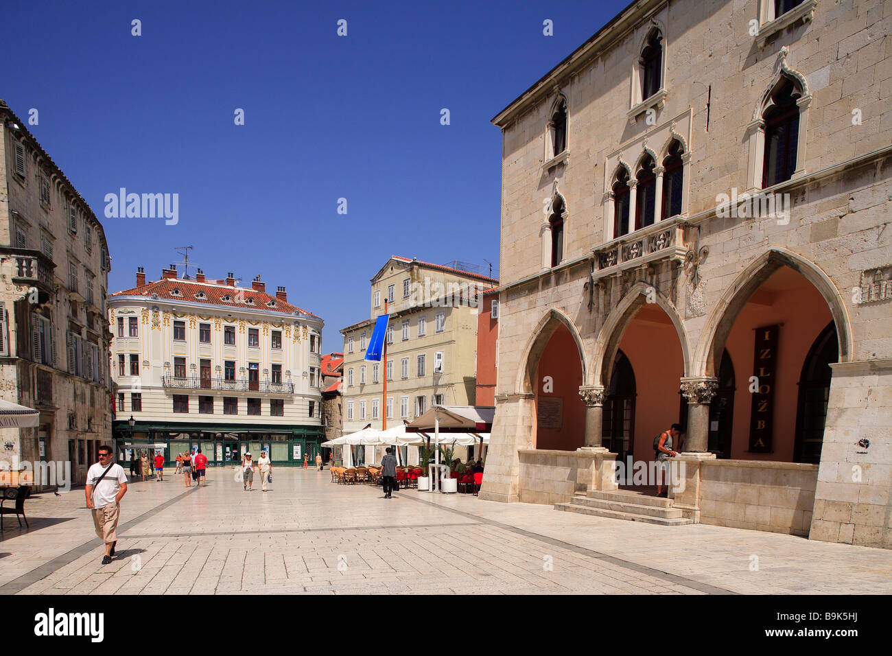 Croazia, Dalmazia, costa dalmata, Split, la vecchia città romana ...