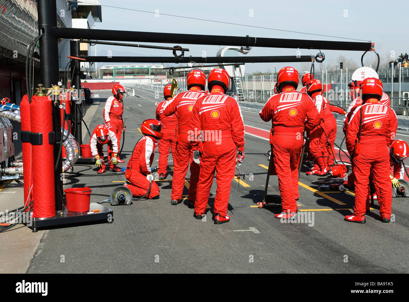 Ferrari f1 meccanica di squadra immagini e fotografie stock ad alta ...