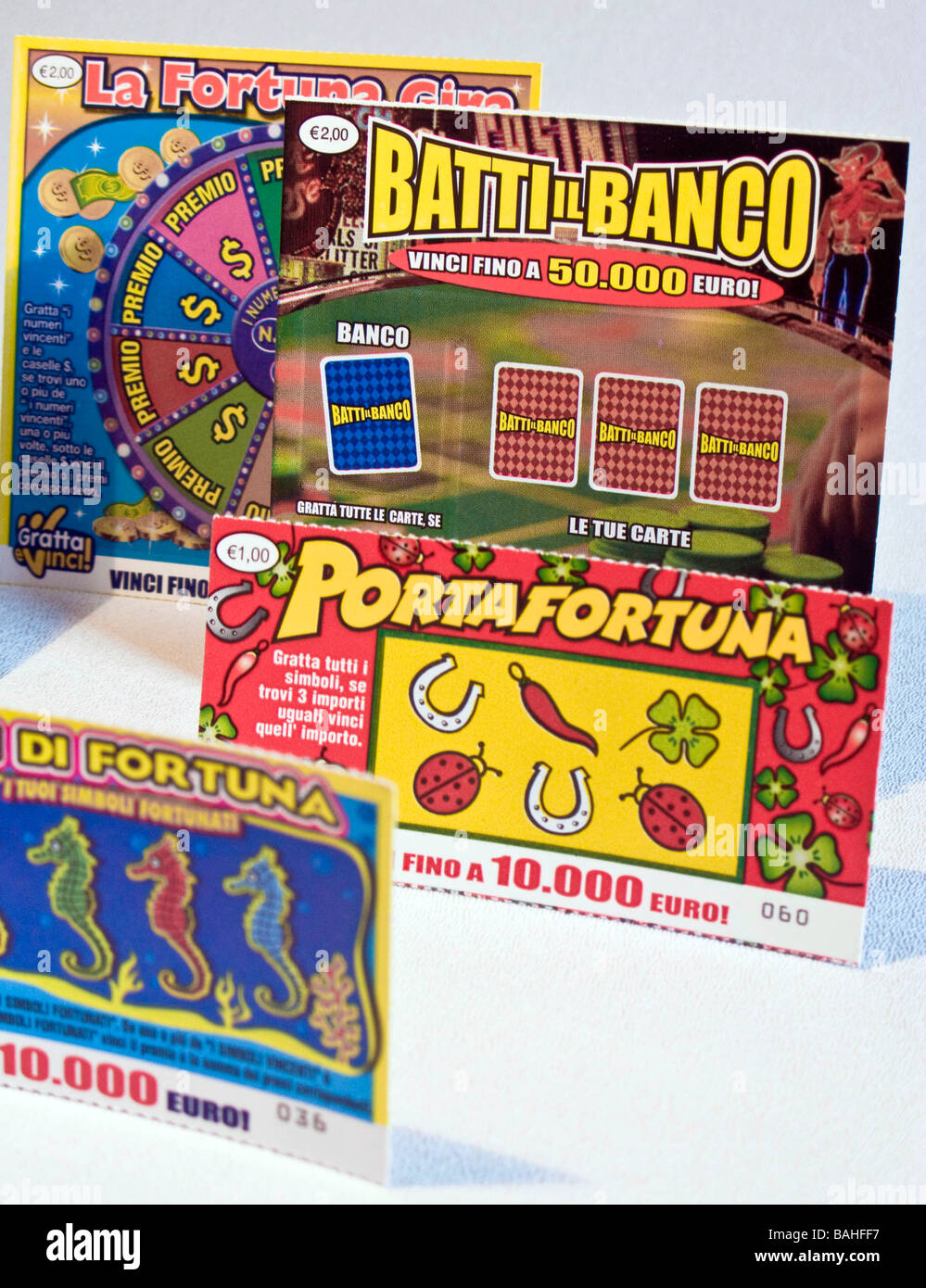 Gratta e vinci della lotteria immagini e fotografie stock ad alta ...