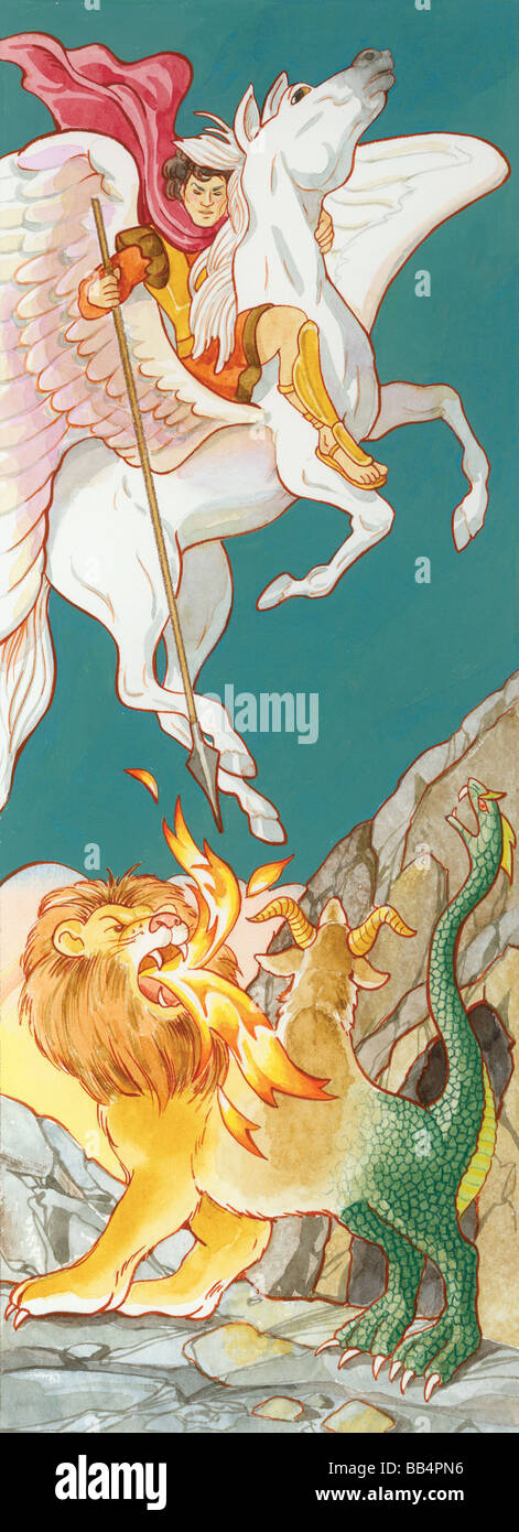 Il Cavallo Alato Della Mitologia Greca Immagini e Fotos Stock - Alamy