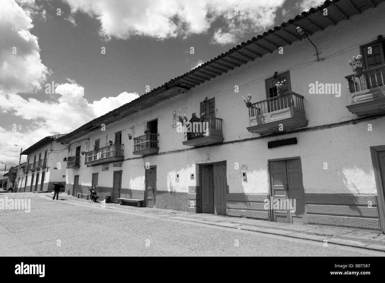 Architettura tipica delle Ande colombiane. El Cocuy, Boyacá, Colombia ...