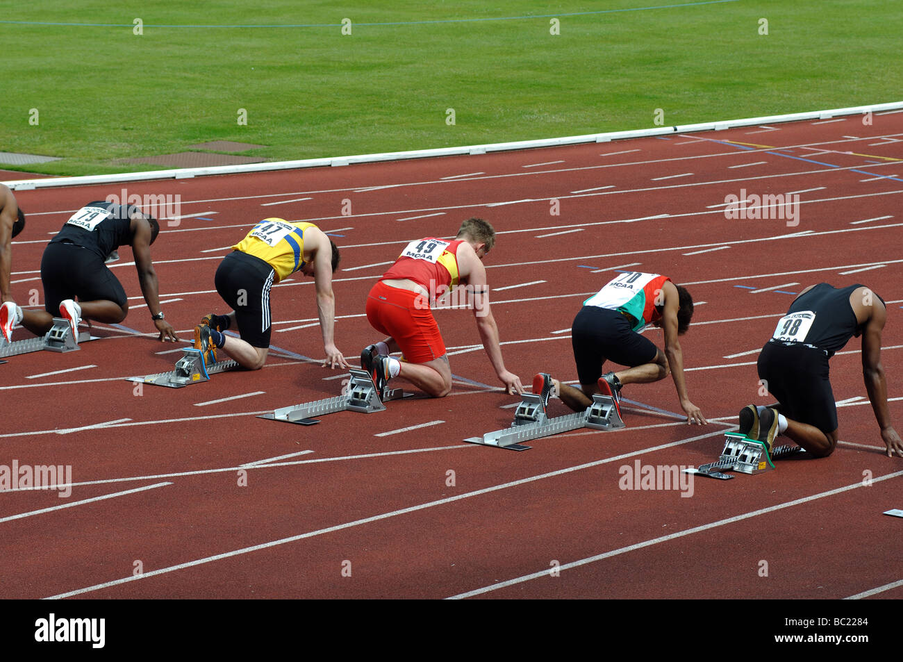 Blocchi di partenza immagini e fotografie stock ad alta risoluzione - Alamy