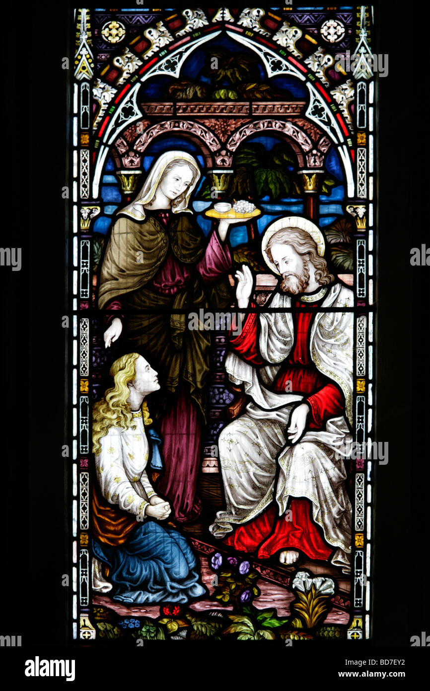 Vetrata attribuita a Federico Preedy (1820-1898), raffigurante la ...