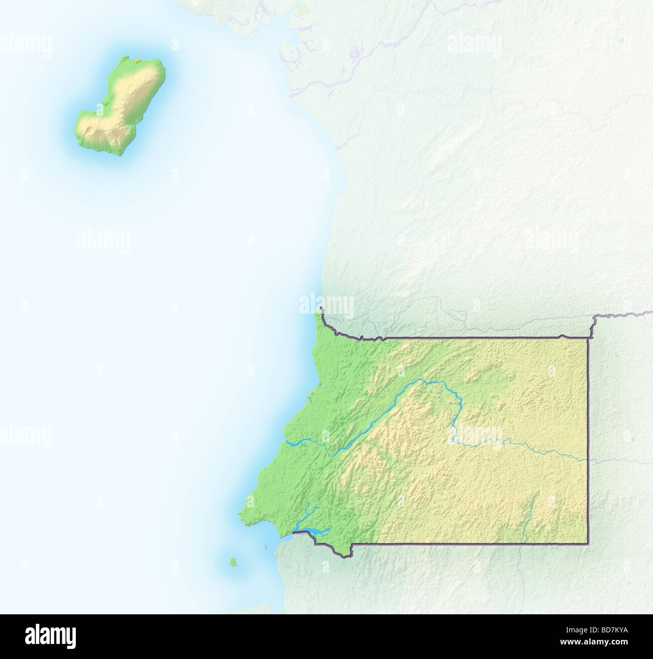 Mappa guinea equatoriale immagini e fotografie stock ad alta ...