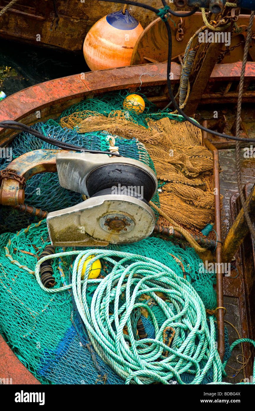 Stern of trawler and nets immagini e fotografie stock ad alta ...