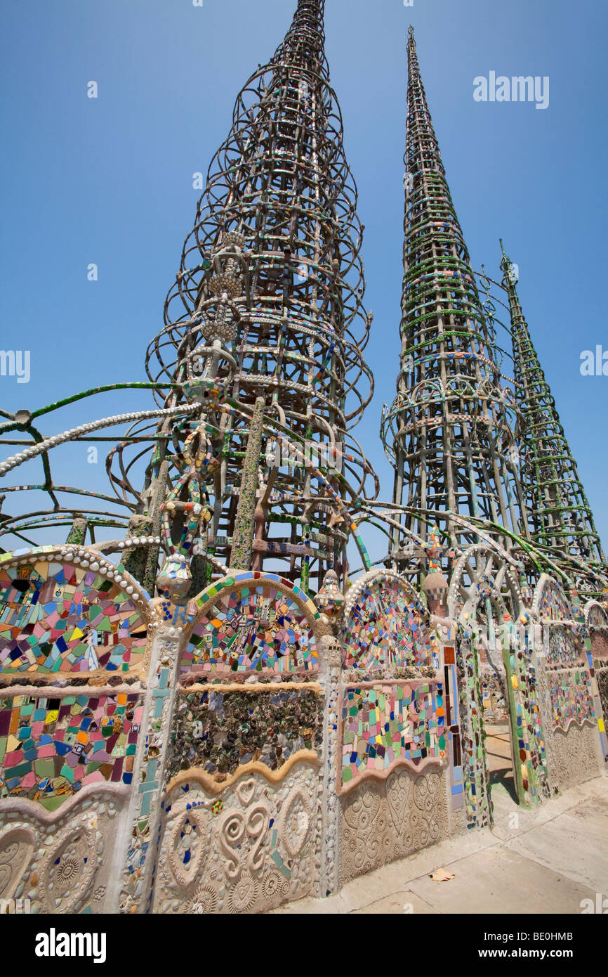 The watts towers los angeles immagini e fotografie stock ad alta ...