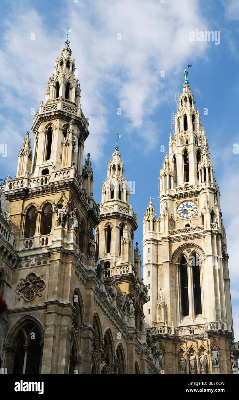 Facciata del municipio facciata vienna wien austria europa immagini e ...