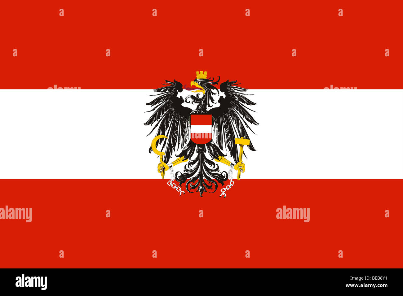 Sventolando la bandiera dell'austria immagini e fotografie stock ad ...
