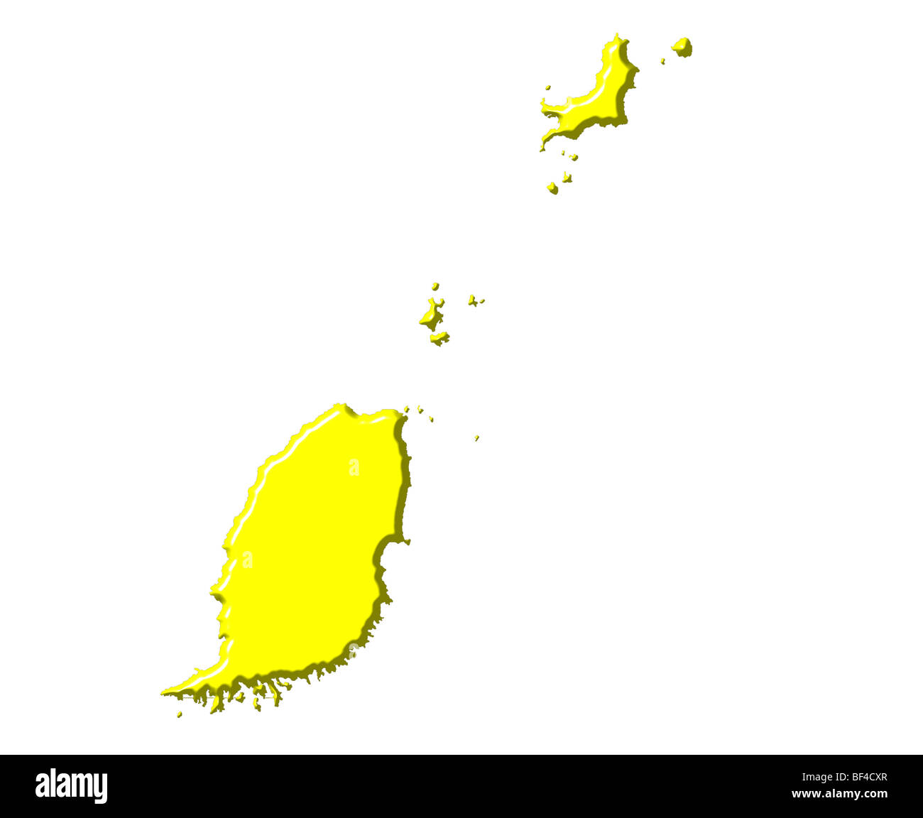 Grenada map immagini e fotografie stock ad alta risoluzione - Alamy