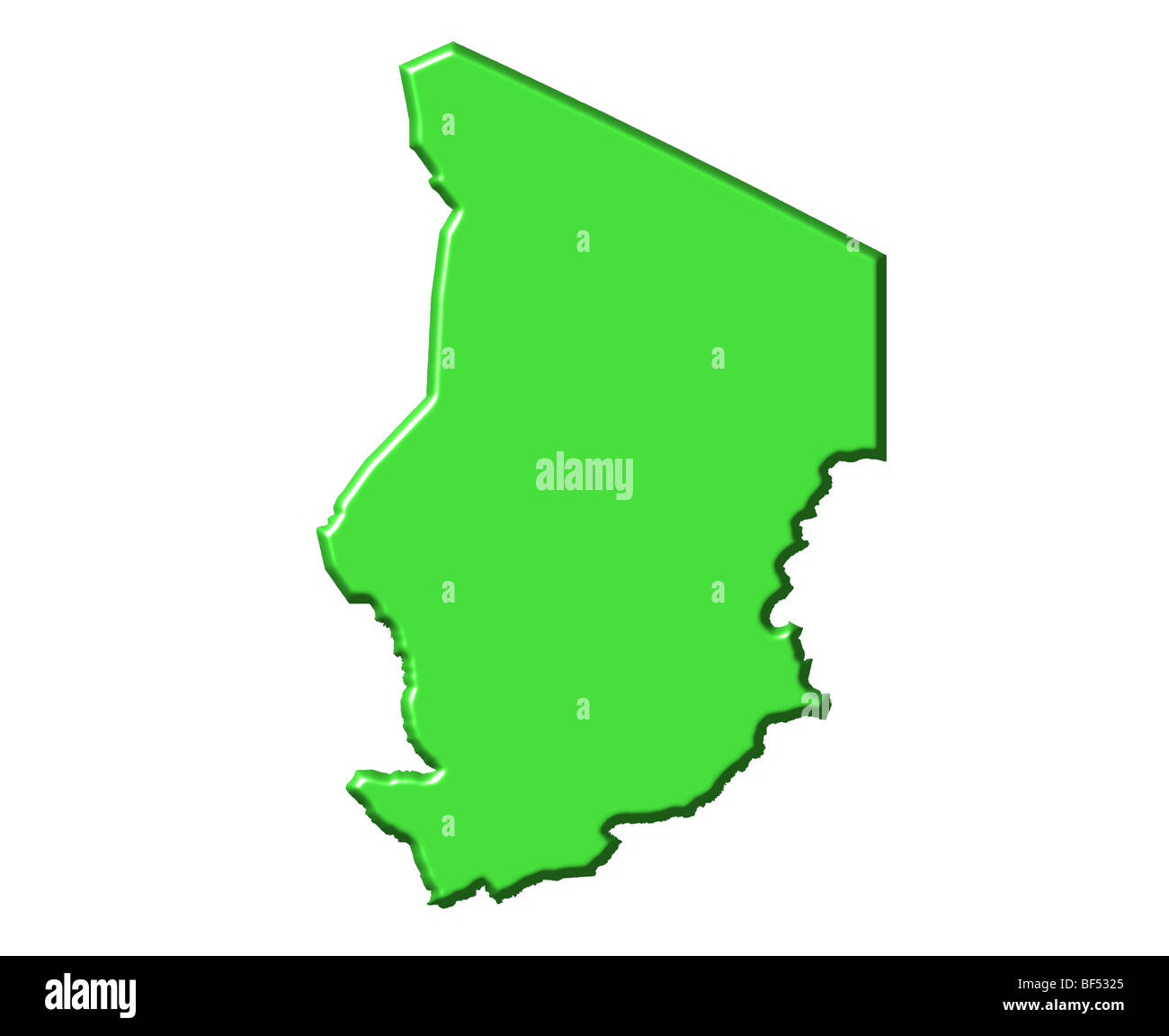 Mappa del paese del ciad immagini e fotografie stock ad alta ...