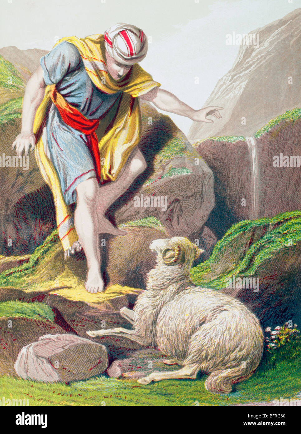 La parabola della pecorella smarrita Foto stock - Alamy