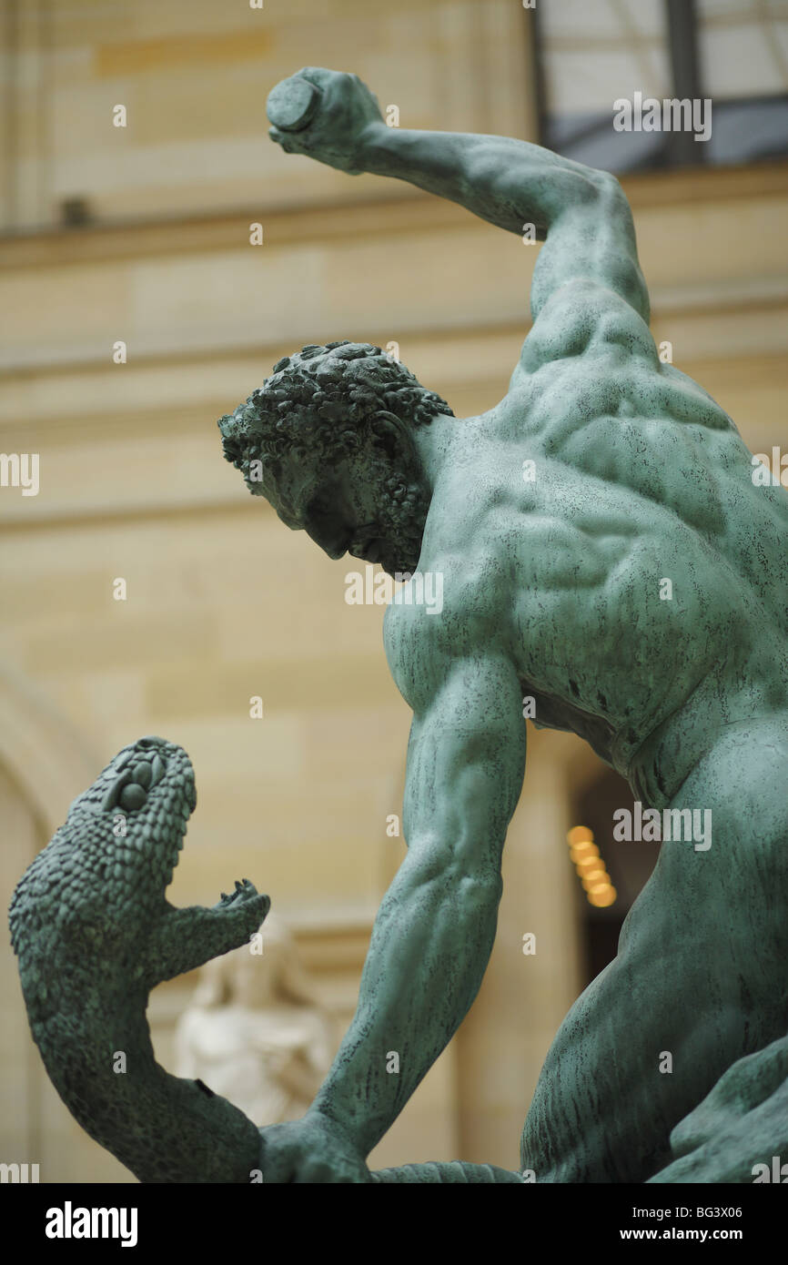 Ercole in lotta Acheloos trasformato in un serpente (1824) da François ...