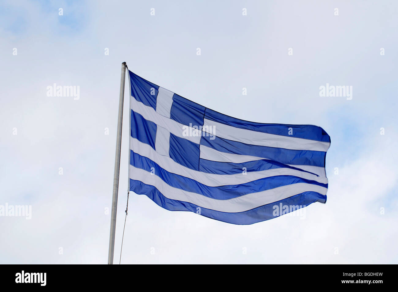 Bandiera greca immagini e fotografie stock ad alta risoluzione - Alamy