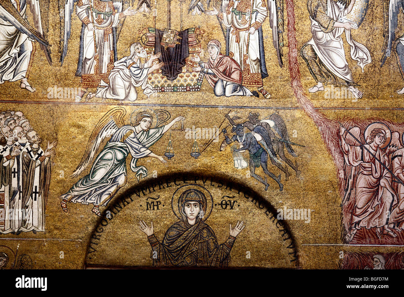 Byzantine last judgement mosaic immagini e fotografie stock ad alta ...