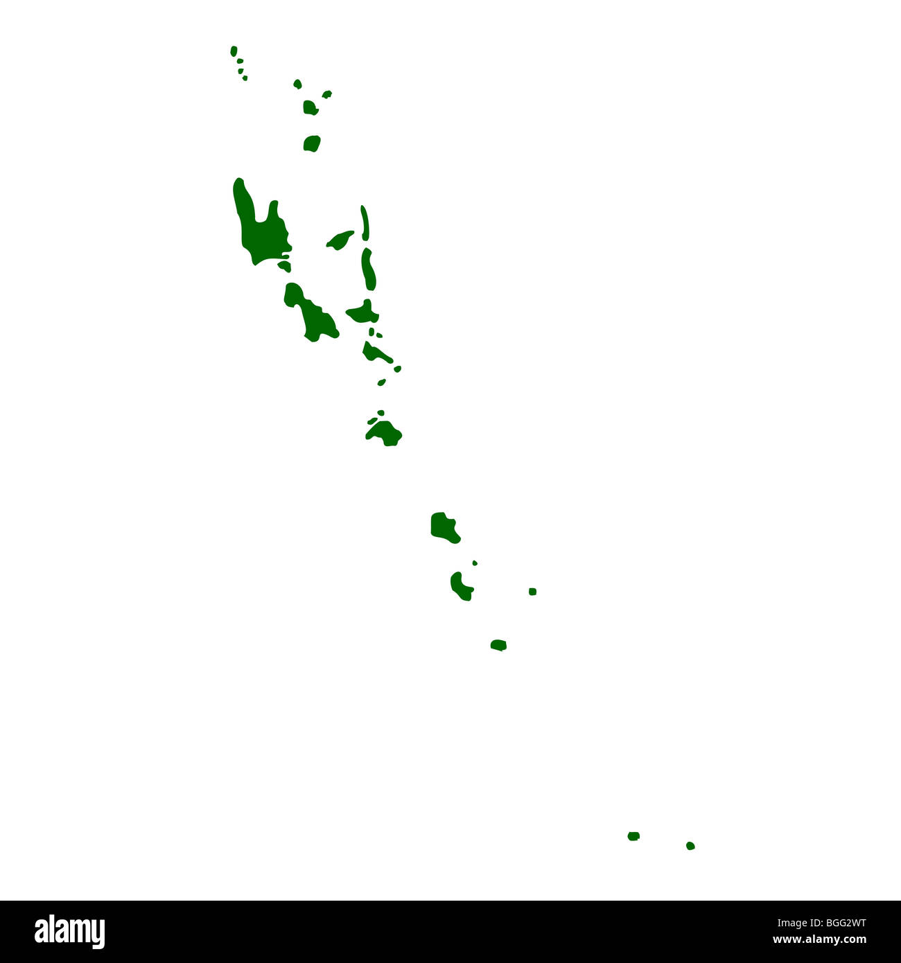 Mappa di Isole Vanuatu, isolato su sfondo bianco Foto stock - Alamy