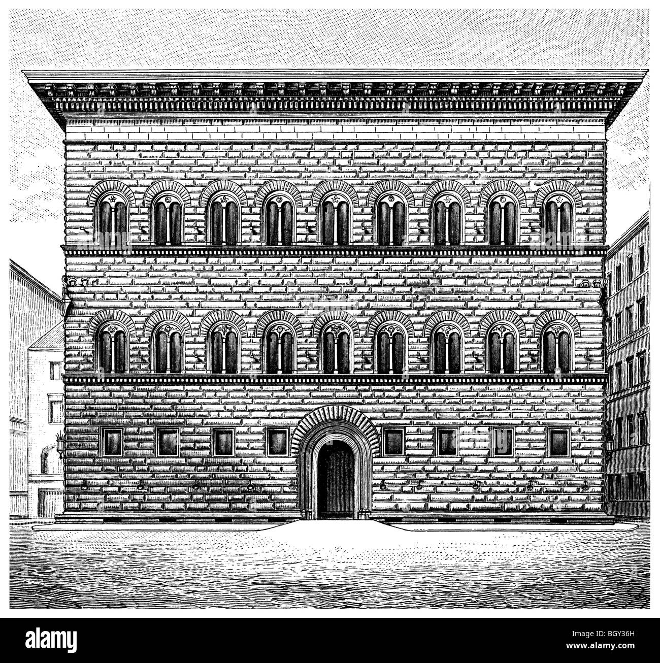 Palazzo alto rinascimentale italiano immagini e fotografie stock ad ...