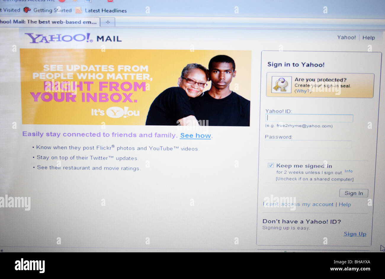 Yahoo mail immagini e fotografie stock ad alta risoluzione - Alamy