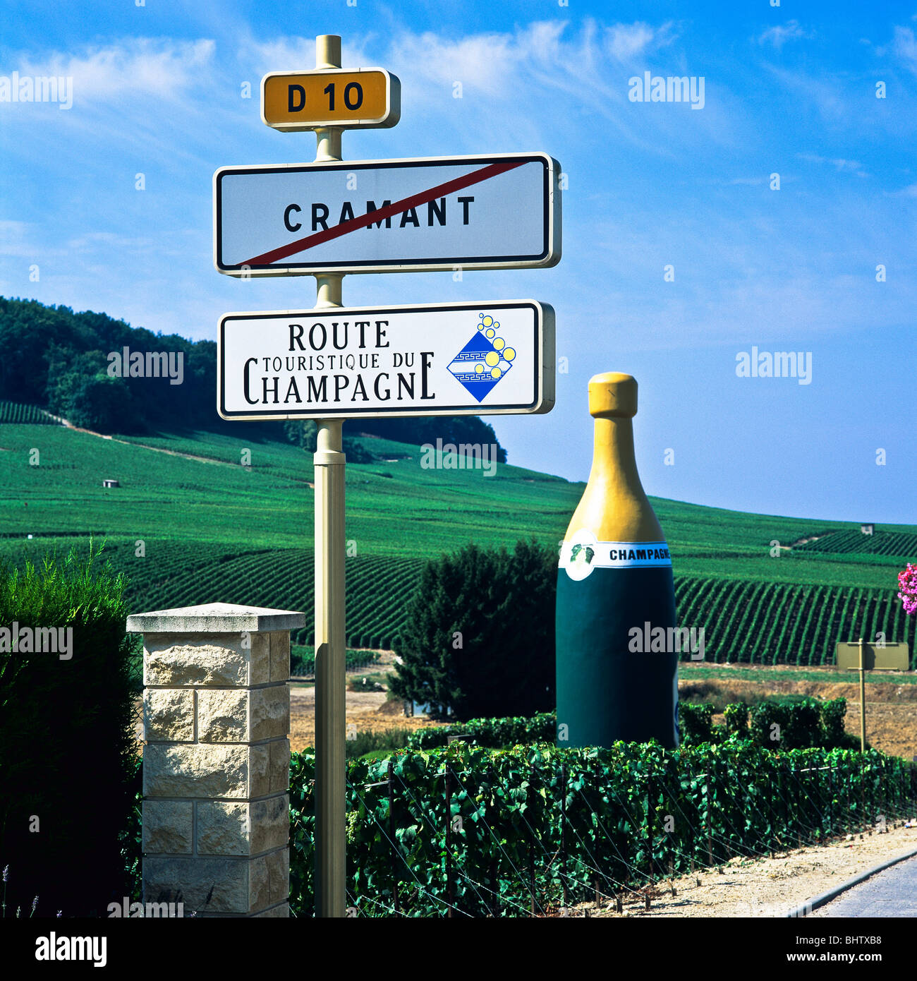 Route touristique du champagne segnaletica stradale panoramica immagini ...