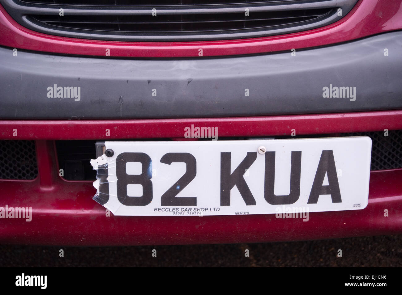 Targa automobilistica rotta immagini e fotografie stock ad alta ...