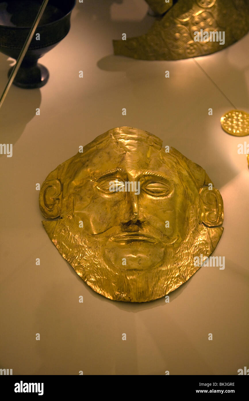 Maschera funeraria grecia immagini e fotografie stock ad alta ...