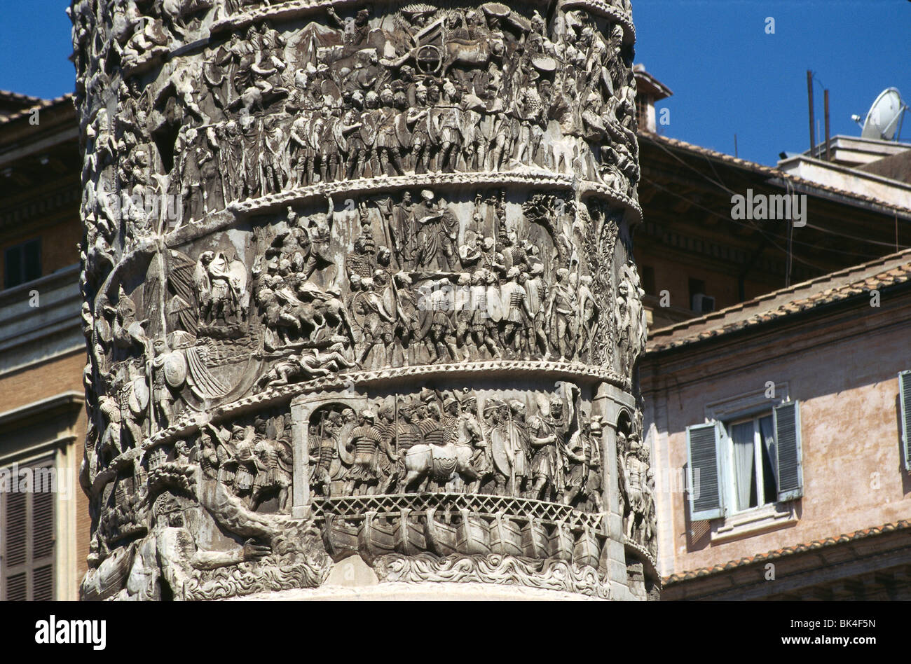 La colonna commemorativa di marco aurelio immagini e fotografie stock ...