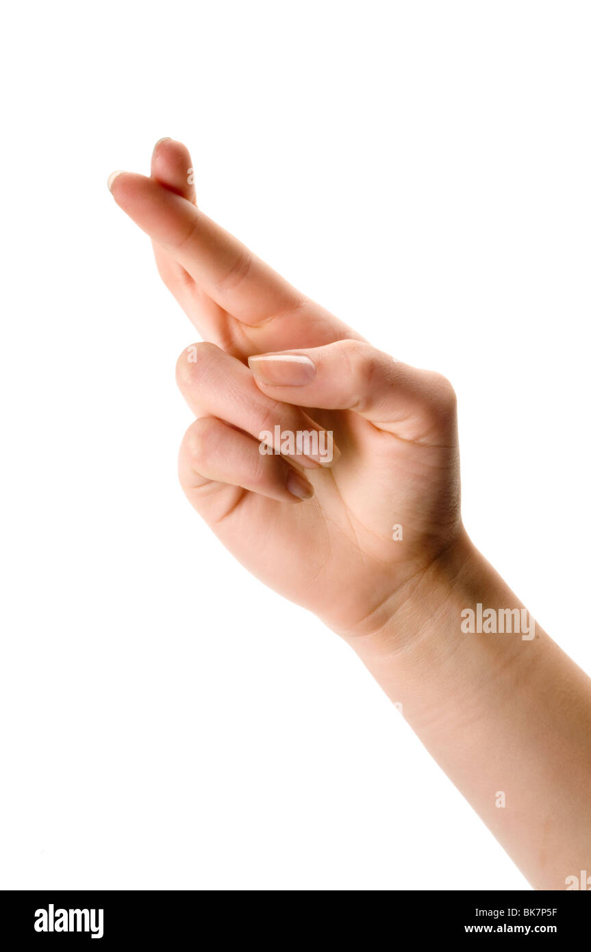 Dita incrociate immagini e fotografie stock ad alta risoluzione - Alamy